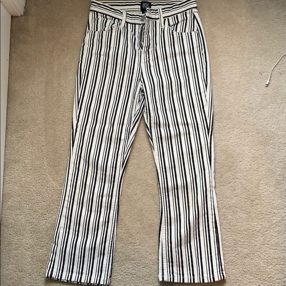 Urban Outfitters | Jeans | Black And White Vertical Striped Jeans ...
